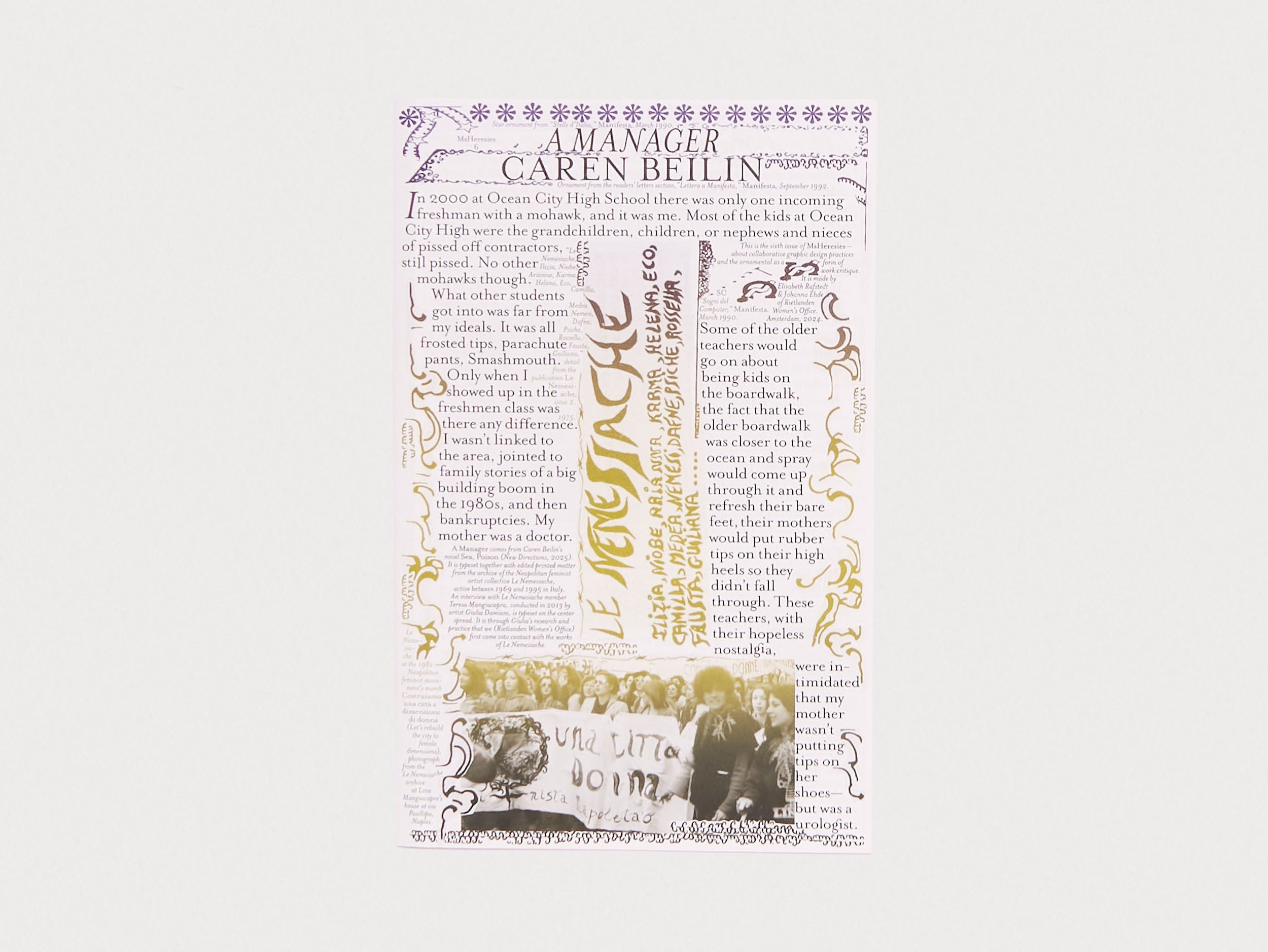 MsHeresies 6 — A Manager (Caren Beilin) – Antenne Books